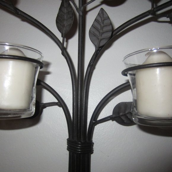 Accents | Home Decorblack Iron Tree Branch With 5votive Candle Holders ...